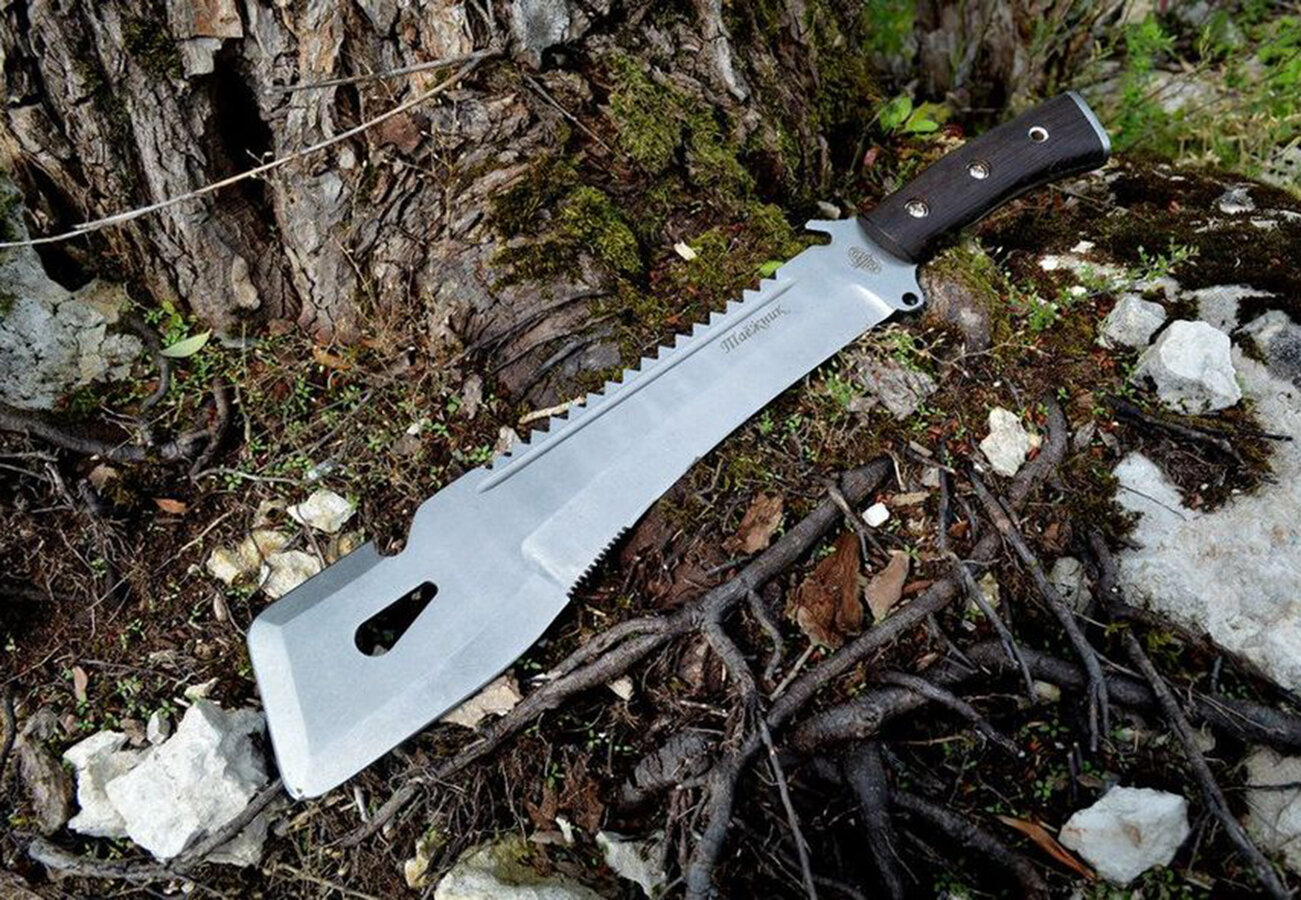 Мачете с пилой 95х18