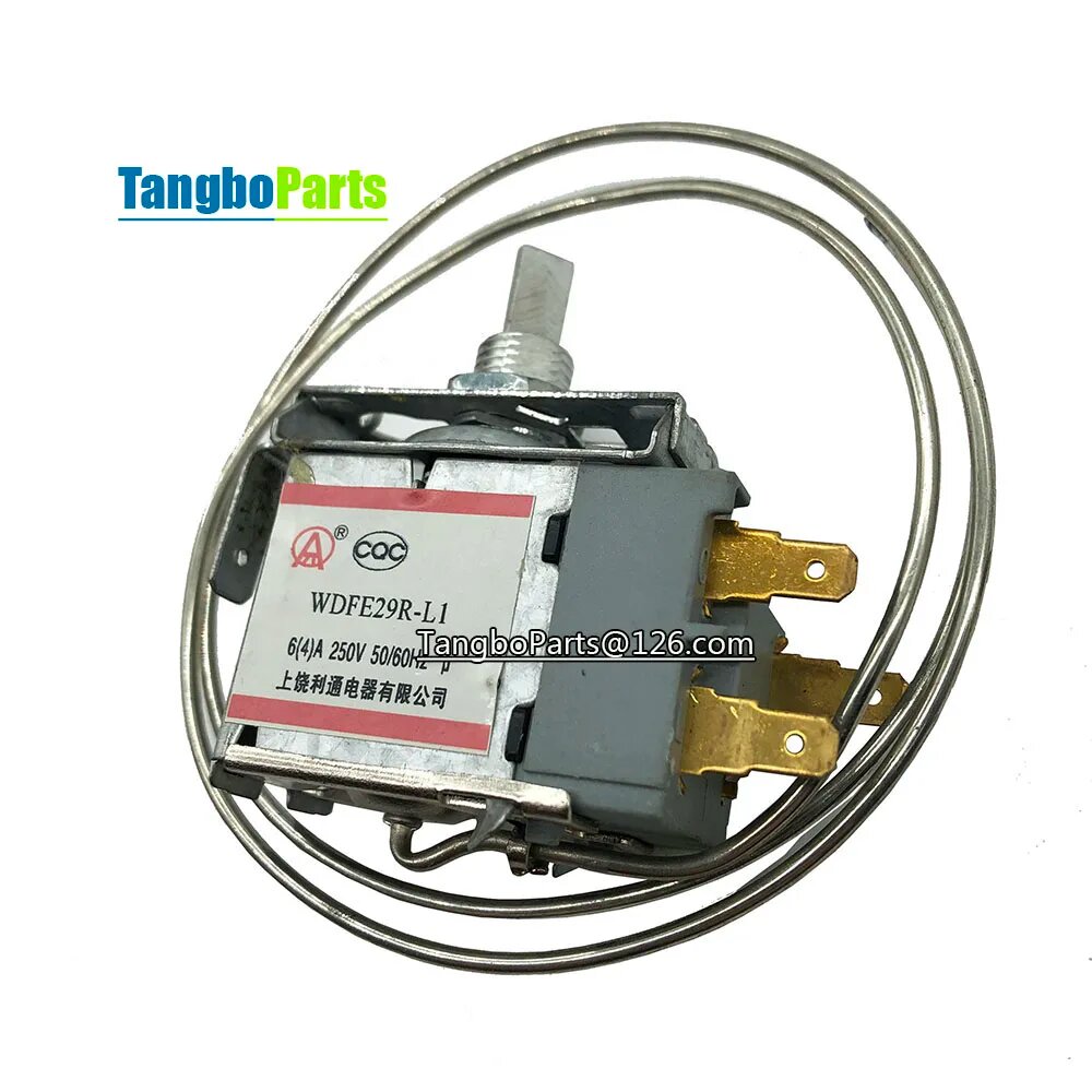 Деталь холодильника, 3 контакта, средний фиксированный контроллер температуры холодильника, морозильной камеры, датчик длины зонда 58 см, стандартный термостат