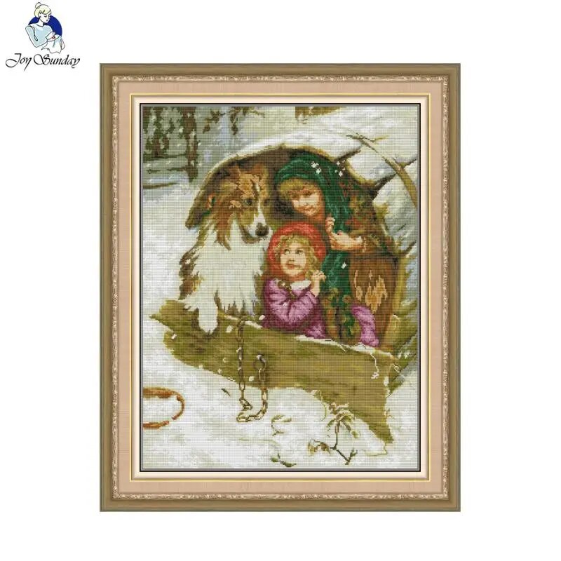 Набор для вышивки крестом Joy Sunday Аида 16/14/11CT 14CT White Cloth