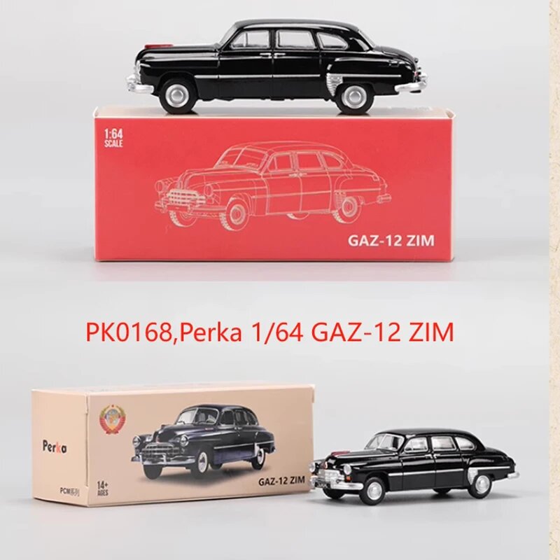 Модель автомобиля GAZ-12 ZIM & ZIS-100 Perka 1:64, советский ретро автомобиль из металла, коллекционная игрушка для взро
