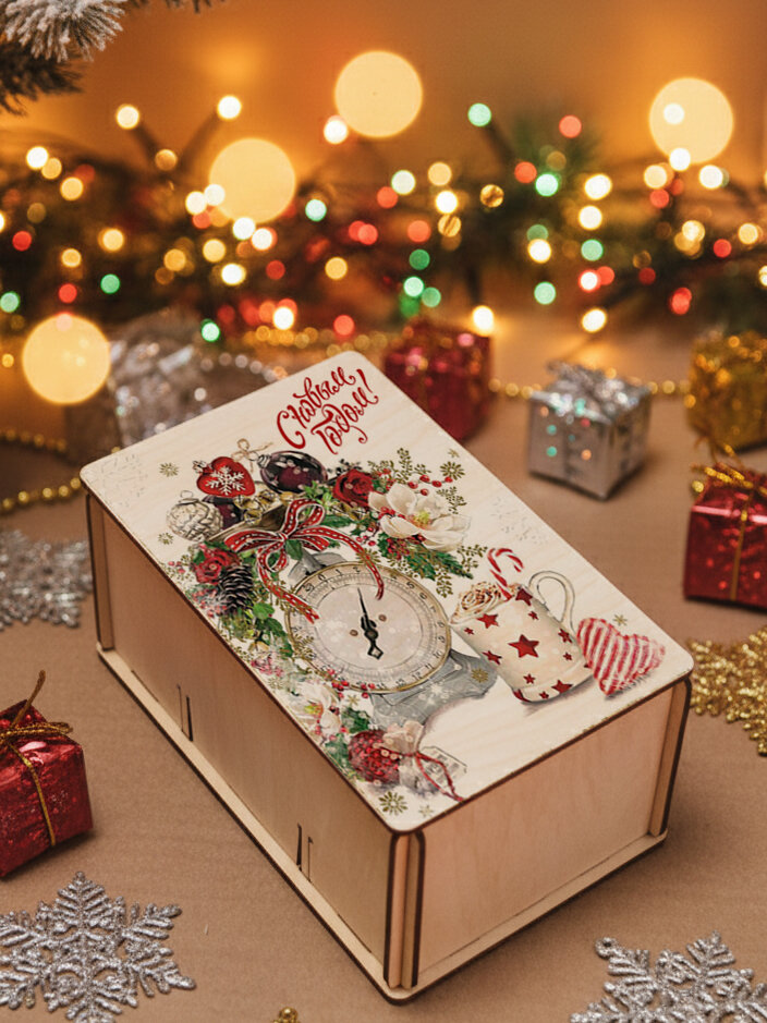 Новогодний подарочный набор Подарок на Новый год Бокс на рождество