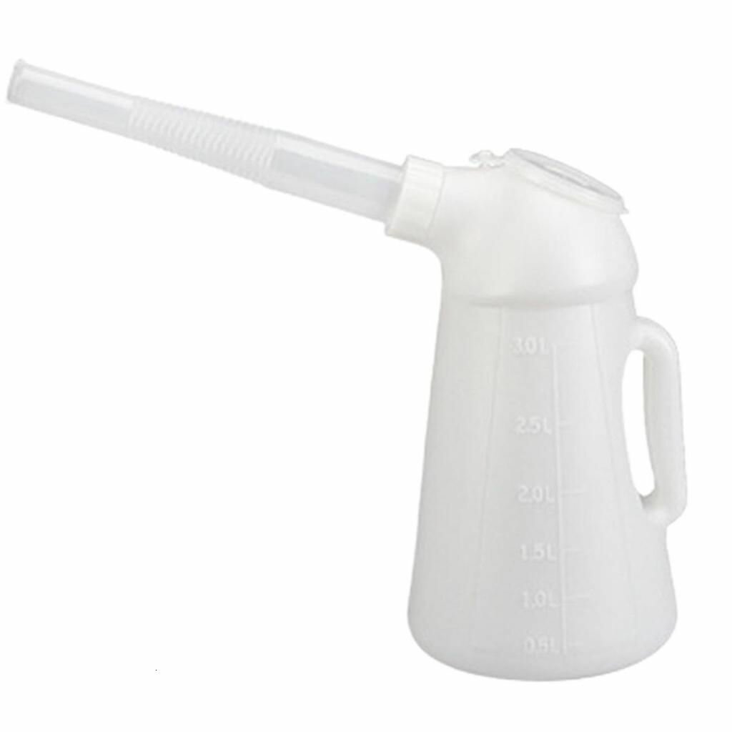 Мерные емкости для масла с носиком и дозатором для двигателей, 3L