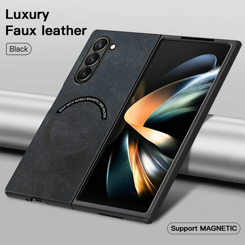 Чехол-Case MagSafe чехол для Samsung Galaxy Z Fold 5(Самсунг Галакси Z Fold 5) Нескользящий и удобный