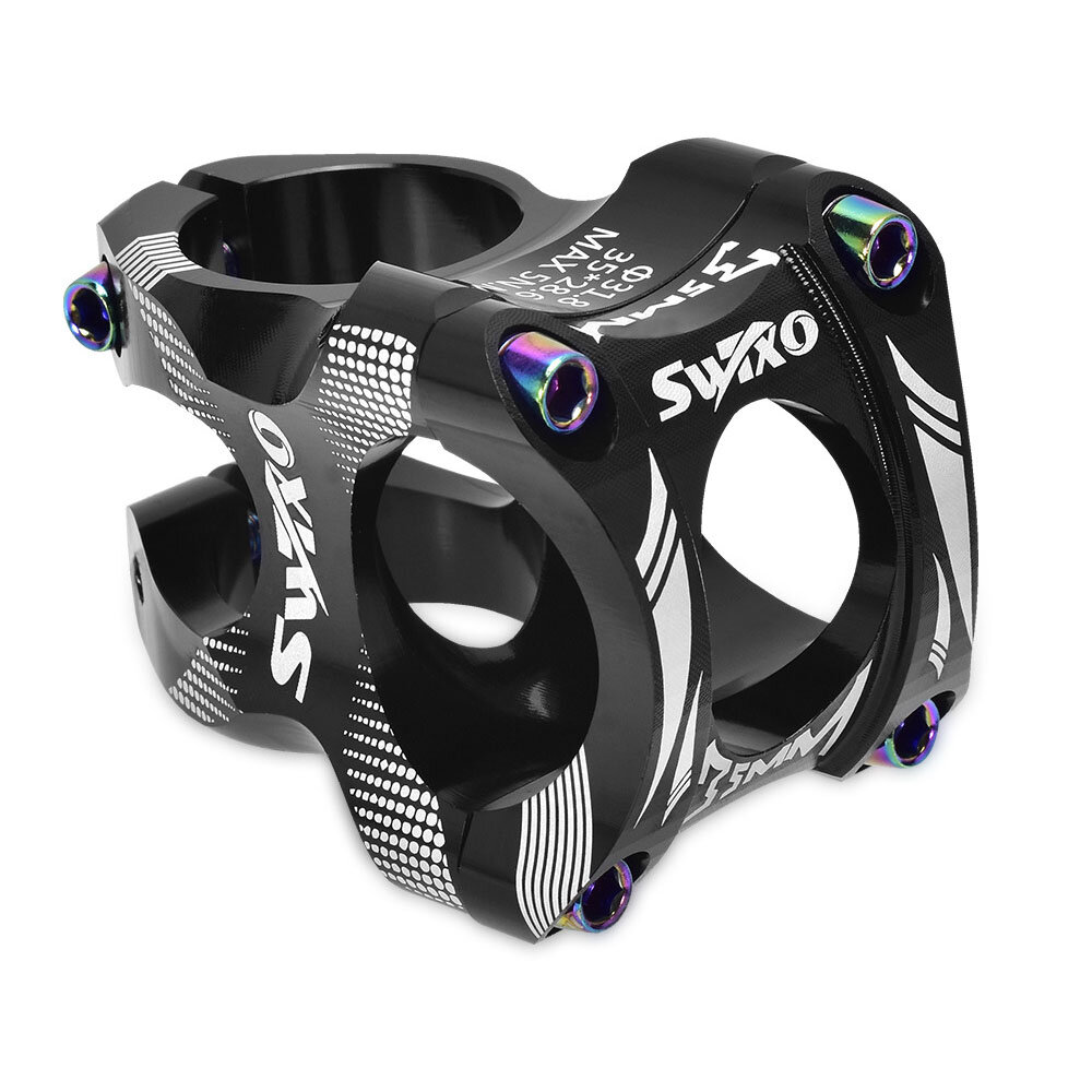 SWTXO Каретка для велосипеда из алюминиевого сплава для руля велосипеда 31.8/35мм для BMX MTB горного велосипеда дорожного велосипеда, цвет: Многоцветный/ Черный/ Красный/ Фиолетовый/ Синий/ Оранжевый, диаметр передней каретки: 28.6мм, диаметр руля: