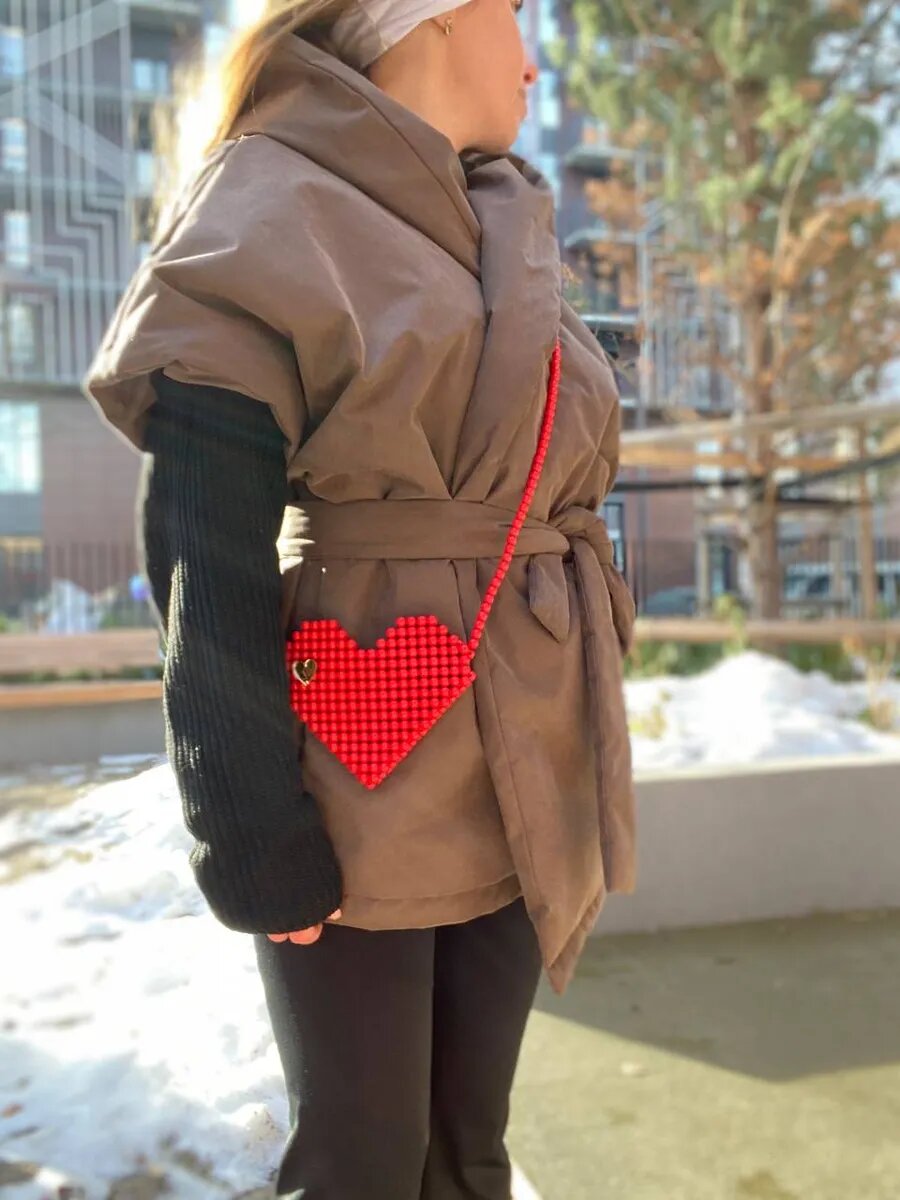 Сумка шоппер  сердце