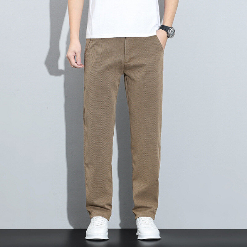 Слим тапер джинсы Rong Тонкие джинсы прямые повседневные брюки новинки лайцелевые эластичные джинсы мужские, Размер_31