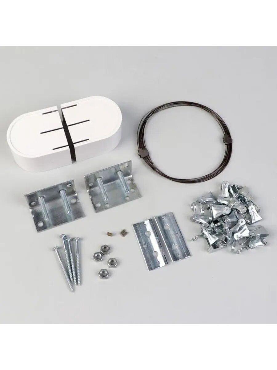 Легкий струнный карниз для штор и декора