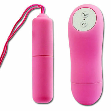 Baile Magic X20, розовая Вибропуля с дистанционным управлением