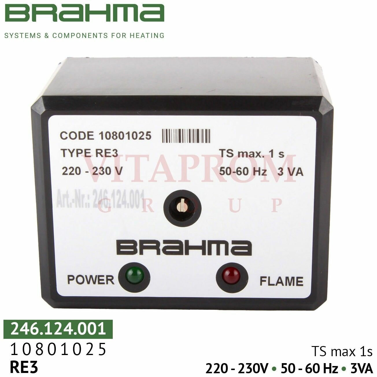 Датчик пламени Brahma RE3, 10801025
