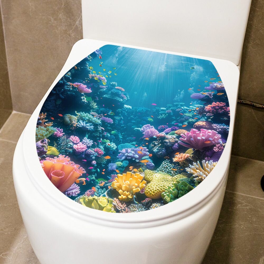 Наклейки на крышку Унитаза