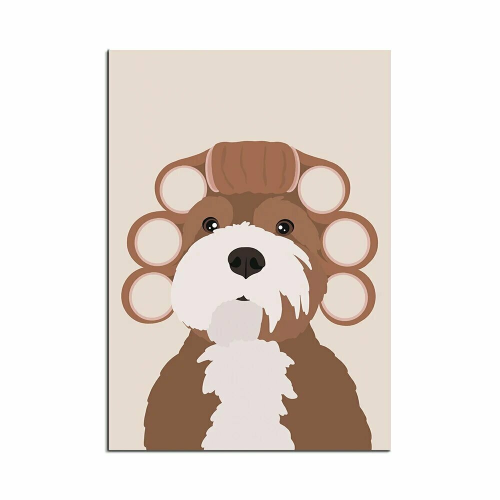 Печать на холсте ReachMani Барбер - уход за собаками