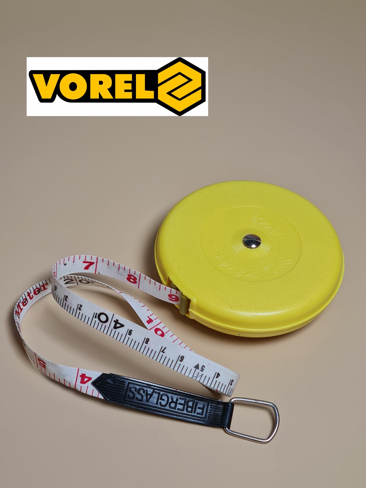 Мерная лента фиберглассовая 10 м Vorel 14100