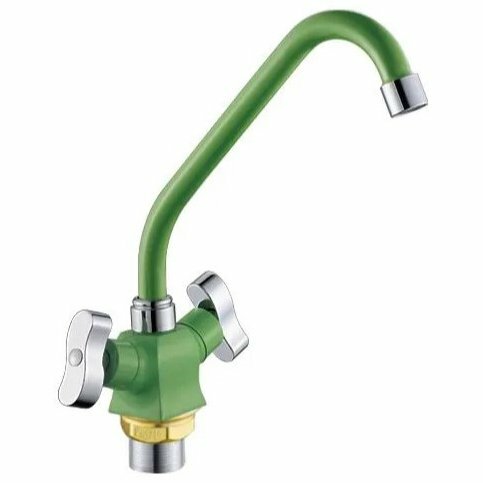 Смеситель для кухни Potato (Потато) P49310-11 зеленый/хром