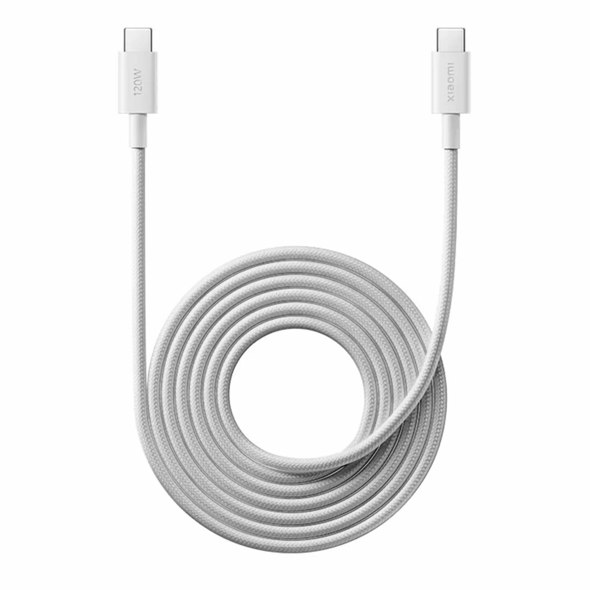 Кабель Xiaomi 6A Braided USB-C to USB-C Cable white, usb, 2.0 m