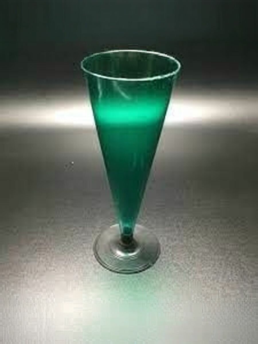 Фужер 180мл "Кристалл" зеленый, материал полистирол, 6шт.