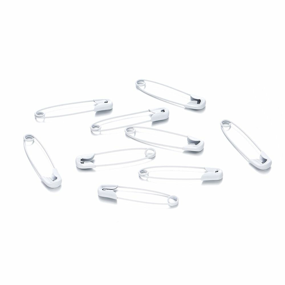 Булавка 0.3 см, 50 шт, цвет: белый