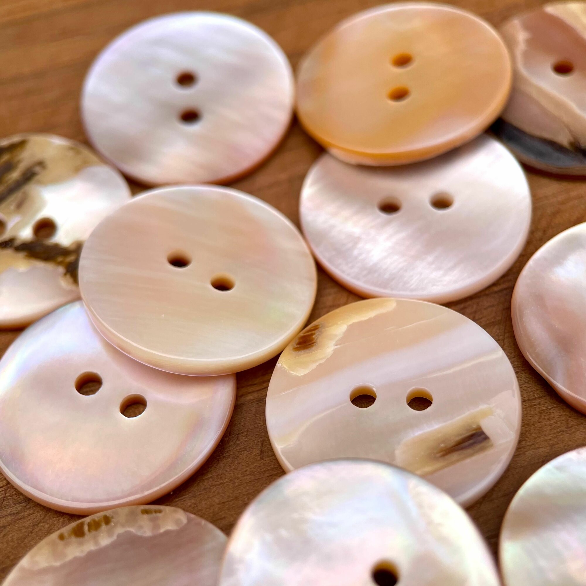 Пуговицы для рубашки из розового перламутра, 20mm,10 шт.