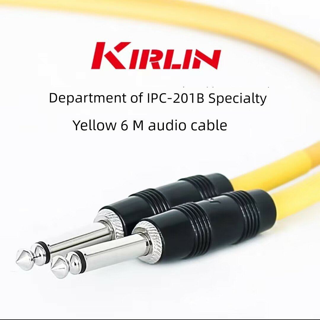 Электрогитарный кабель Kirlin с шумоподавлением, высококачественный аудиокабель, деревянный корпус, эффектор для