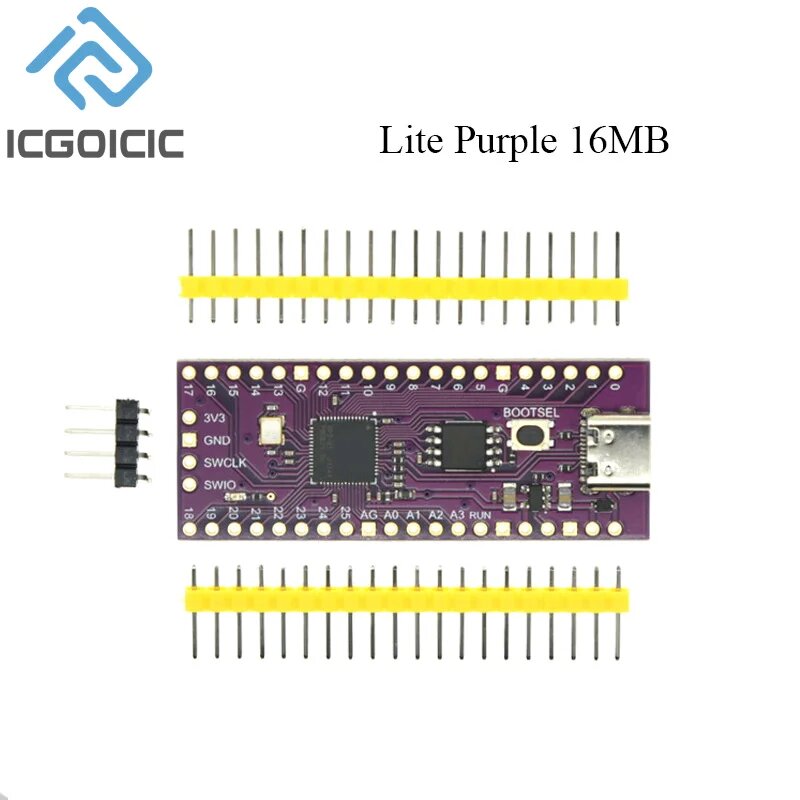 Модуль Raspberry Pi Pico Lite Purple 16M