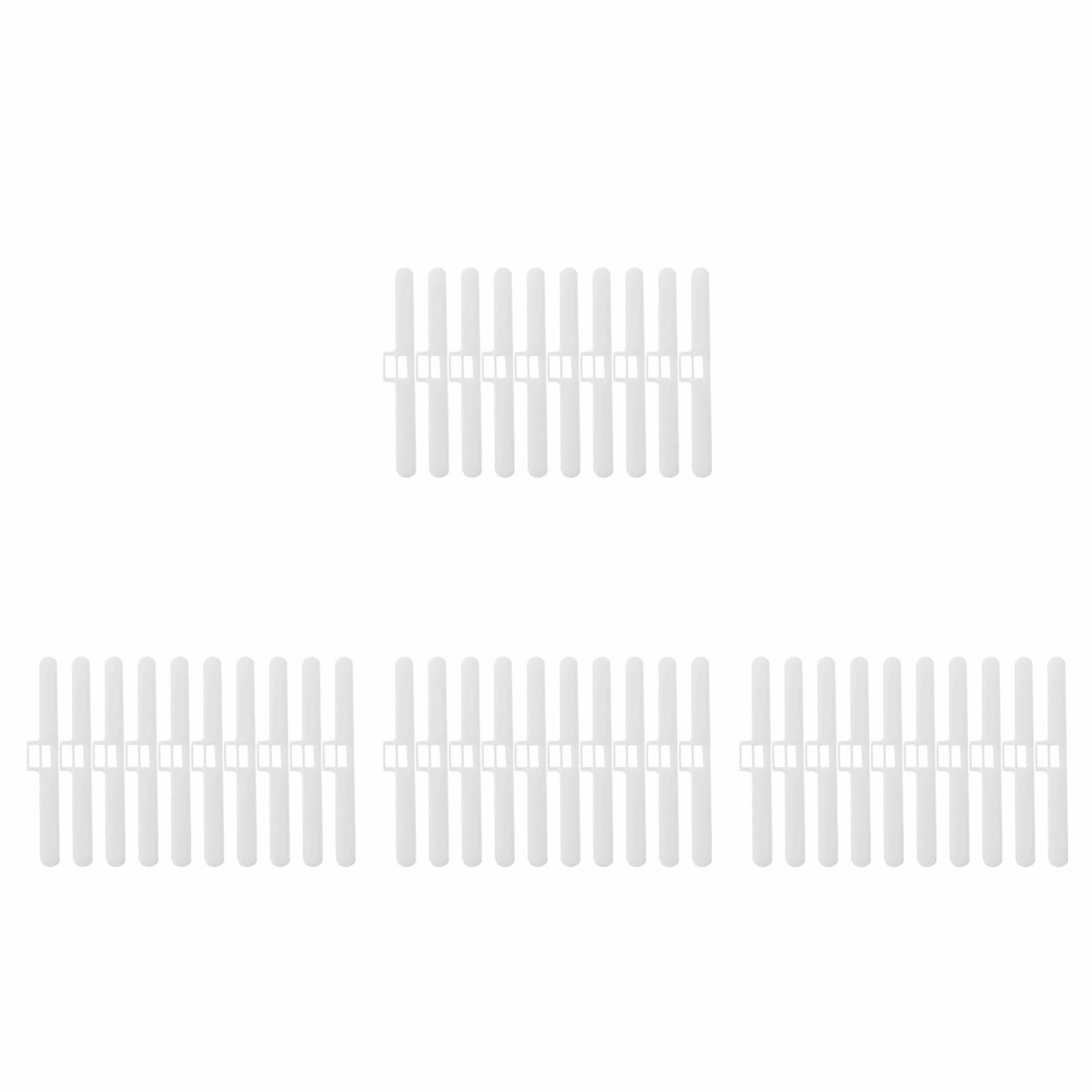 Набор из 40 белых пластиковых двойных креплений для вертикальных жалюзи для ремонта штор