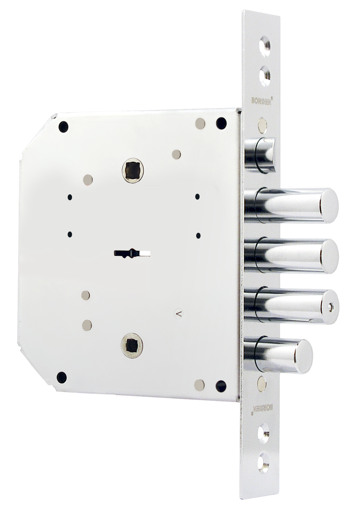 Замок врезной ЗВ9-6 КЗ ЛЕВ С защелкой И задвижкой BORDER (Эльбор 1.06.40)
