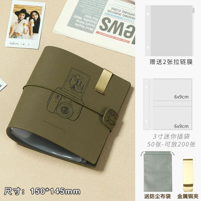 Фотоальбом Polaroid с четырьмя сетками, подходящий для 3inch MINI фотобумаги, специальный альбом для хранения фотографий с большой вместимостью и свободными листами