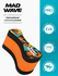 Колобашка для плавания MAD WAVE Pull buoy EXT Printed, 22x10x12см, цвет оранжевы...