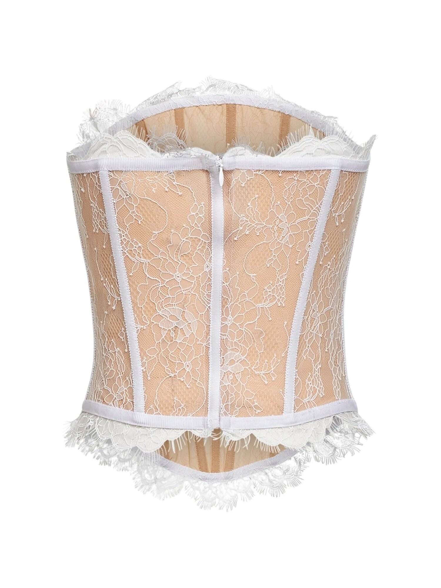 Корсет GIUSEPPE DI MORABITO Scalloped strapless corset, размер 40-42, разноцветный — фото 1