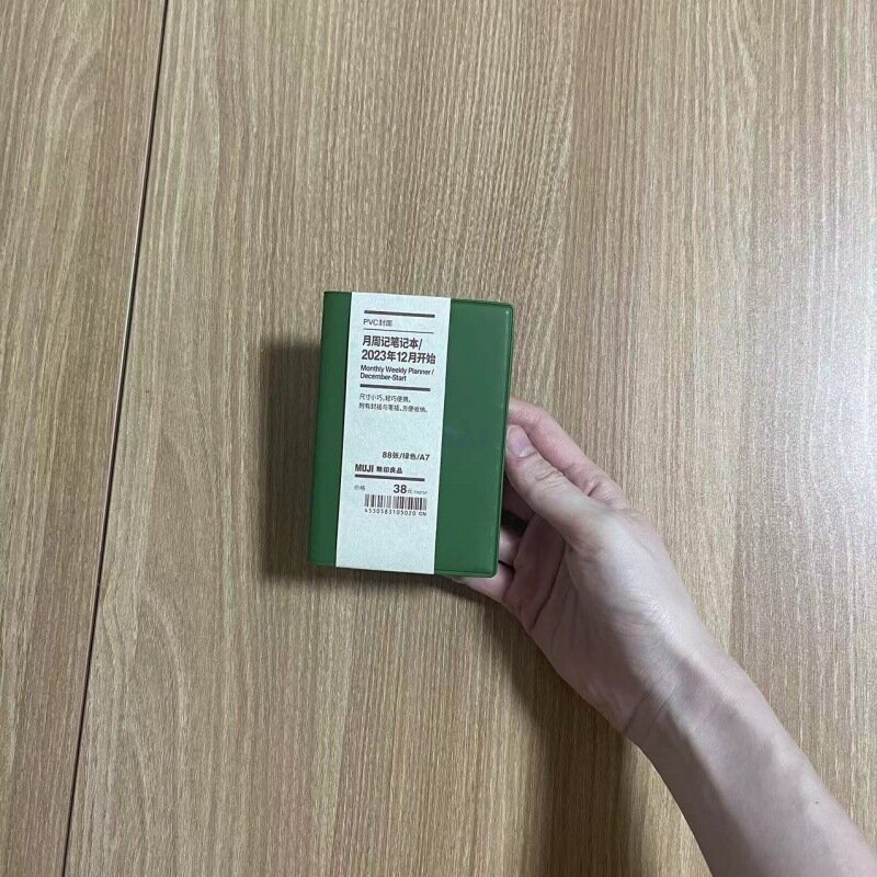 В наличии MUJI Печатные товары Книга расписания на любую дату 2024 Ежемесячный Еженедельный Планировщик Блокнот