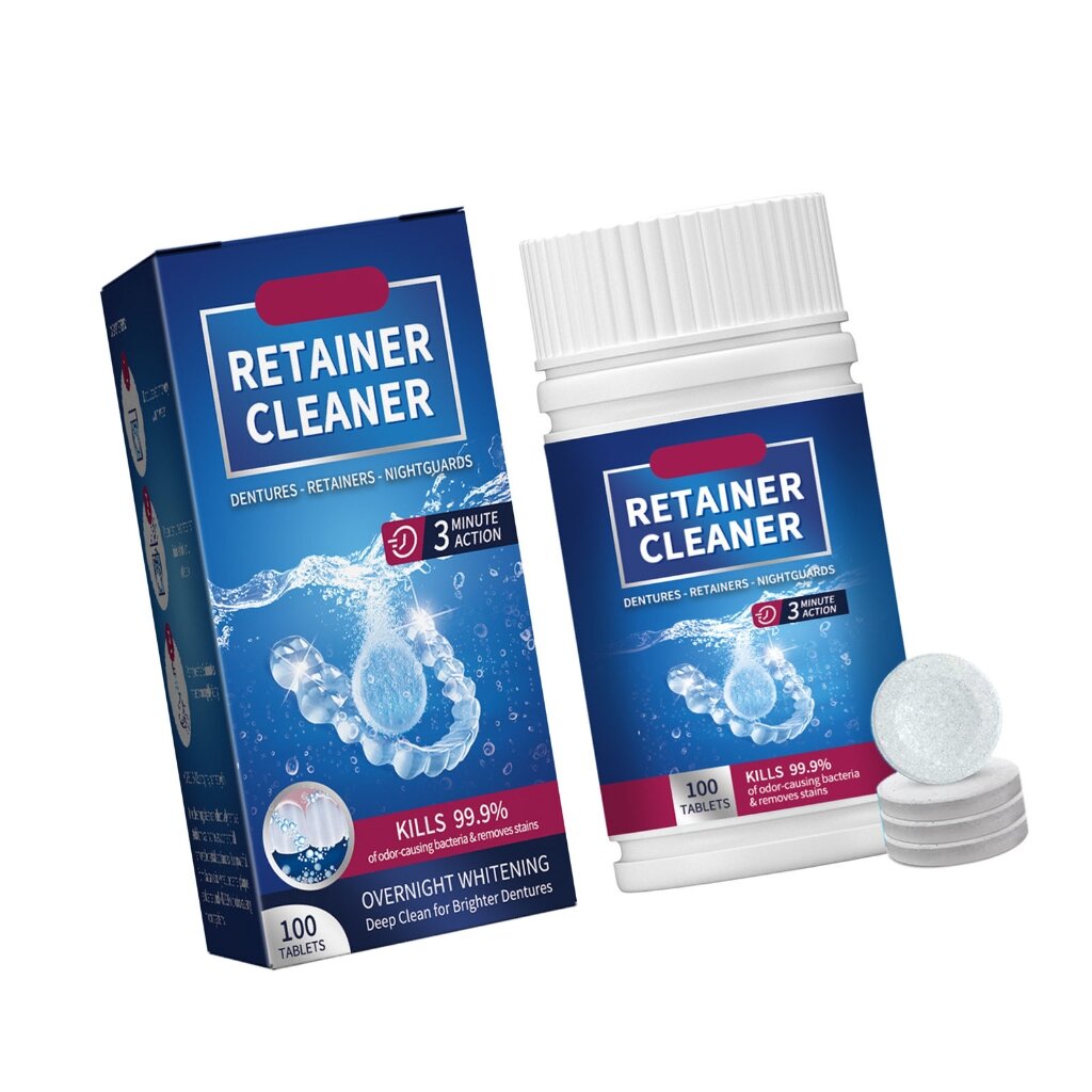 Таблетки для чистки зубных протезов Для Нового Дыхания, Удаляющие Следы Зубного камня С Помощью Газированного Напитка Для Выпечки, Безопасное Эффективное Средство Для Дезинфекции Зубных Протезов И Естественных зубов