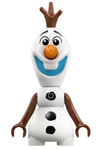 Минифигурка Lego dp138 Olaf - Mini Doll Body, Medium Blue Mouth