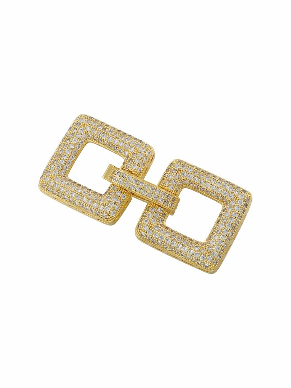 Высококачественная многоформная циркониевая пряжка-фермуар для ожерелья и браслета