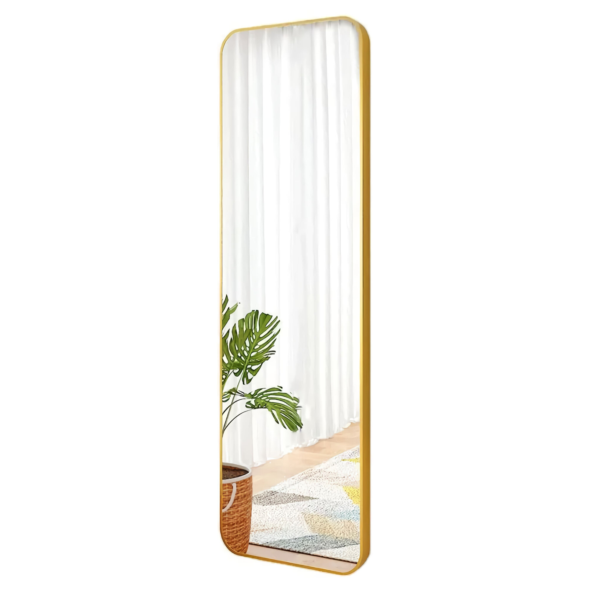 Зеркало напольное в металлической раме Amato 500х1600мм золотой