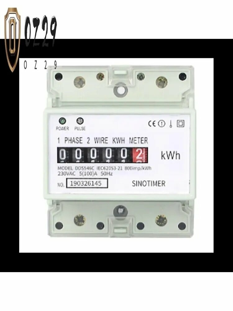 M1(A U Q K) 1 Шт. Электрический Однофазный Двухпроводной Счетчик Энергии, КВтч, Переменного Тока 220 В, 100 А (А)