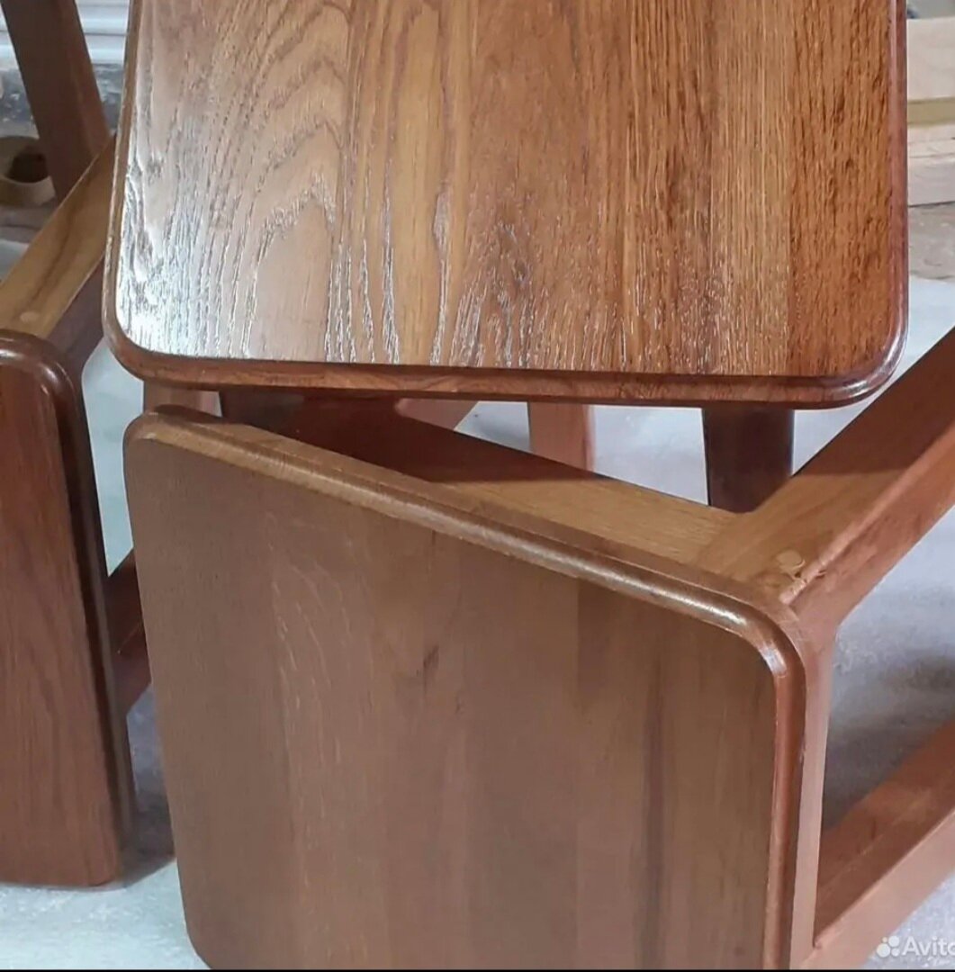 Табурет из натурального ламельного дуба.