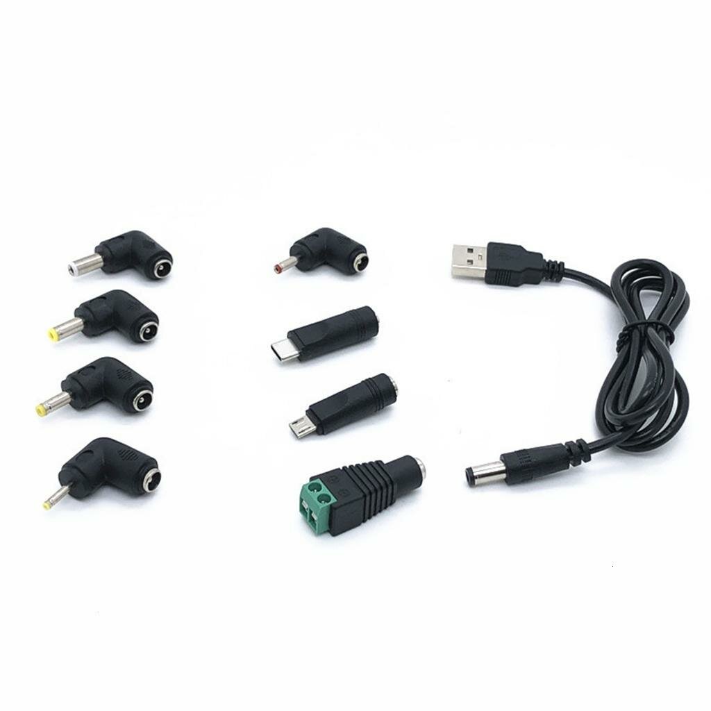 Набор USB-кабелей для зарядки длиной 100 см, совместимость с несколькими интерфейсами, подходит для электронных устройств, шнур питания постоянного тока напряжением 5 В