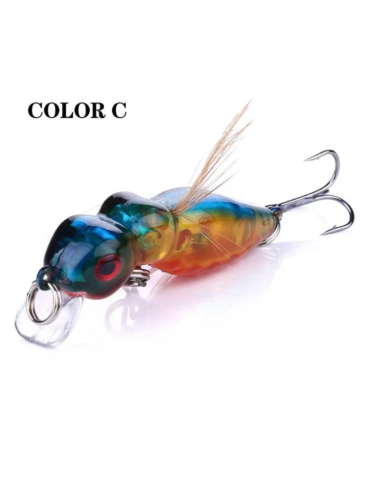 1шт 4.5cm 3.5g Ассорти лосось рыболовные приманки снасти Поппер