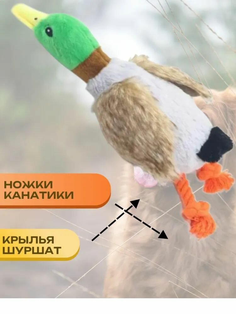 Игрушка для собак Гусь игрушка для собак пищалка гусь — фото 1