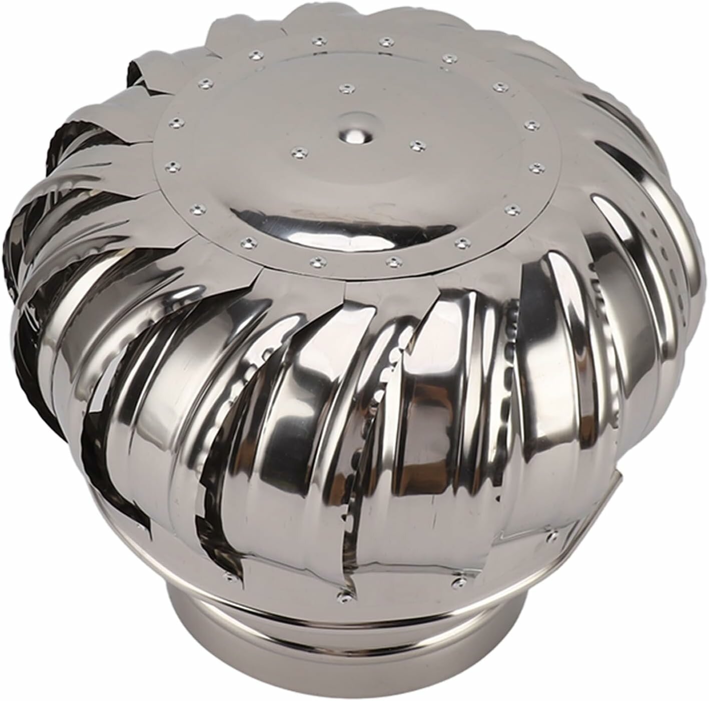 Турбодефлектор 150 мм вращающийся, колпак для вентиляции и дымохода из нержавеющей стали, усилитель тяги, защита от ветра и осадков