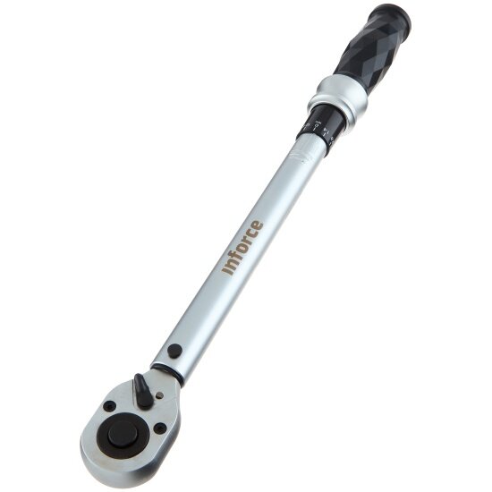 Inforce Динамометрический ключ 1/2" 28-210 Нм , Длина 470мм, Сталь Cr-V, Профессиональный, 06-05-106