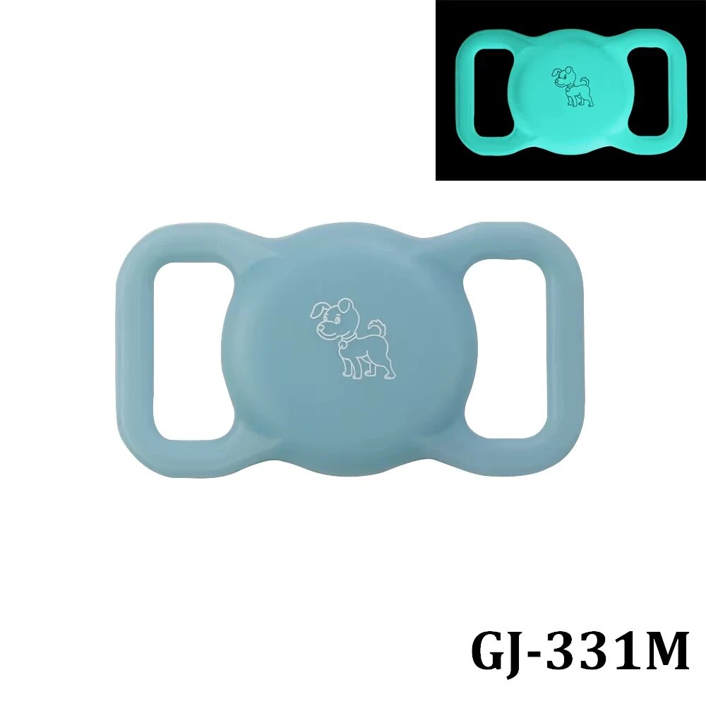 Силиконовые ошейники-трекеры для Apple AirTag 5 шт. Голубой, Luminous Blue -5PCS
