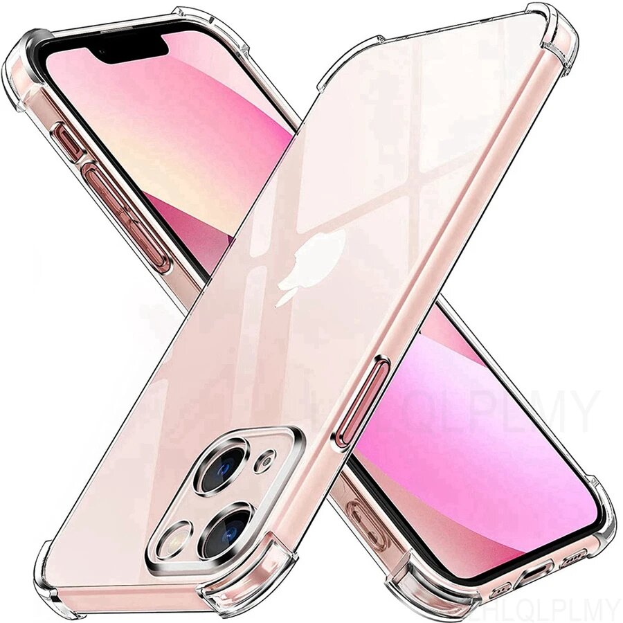 Толстый Ударопрочный силиконовый чехол для телефона iPhone 14 13 12 11 Pro Xs Max X Xr 15 7 8 Plus SE 2020 защитный прозрачный чехол