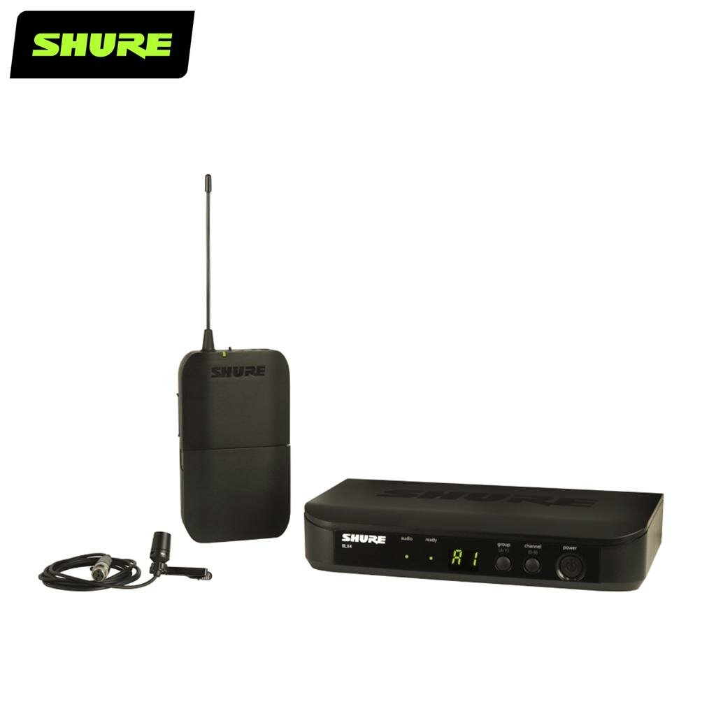 Радиосистема Shure BLX14/CVL, беспроводной петличный микрофон, черная матовая