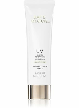 Средство солнцезащитное Missha Safe Block RX Cover Tone Up Sun, 50 мл, spf 50+, foundation-free