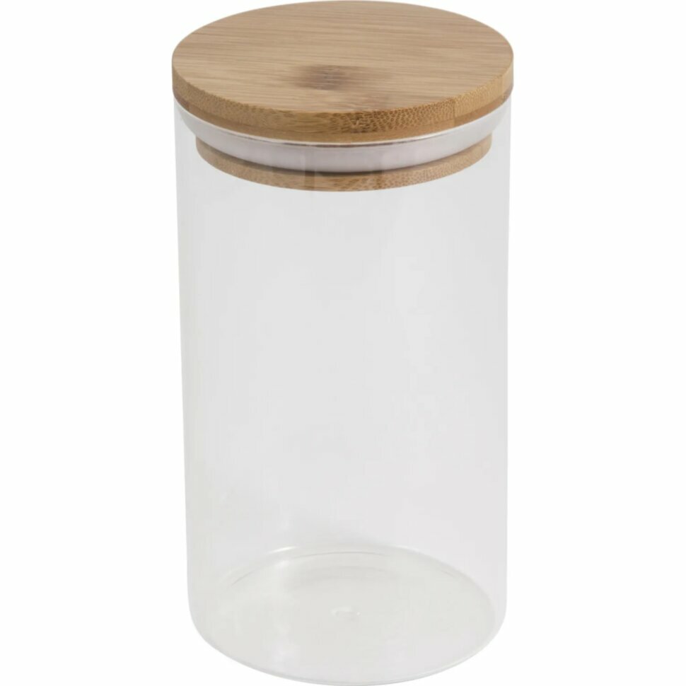 Банка стеклянная для сыпучих продуктов с крышкой BAMBU, 1 л, 2343660