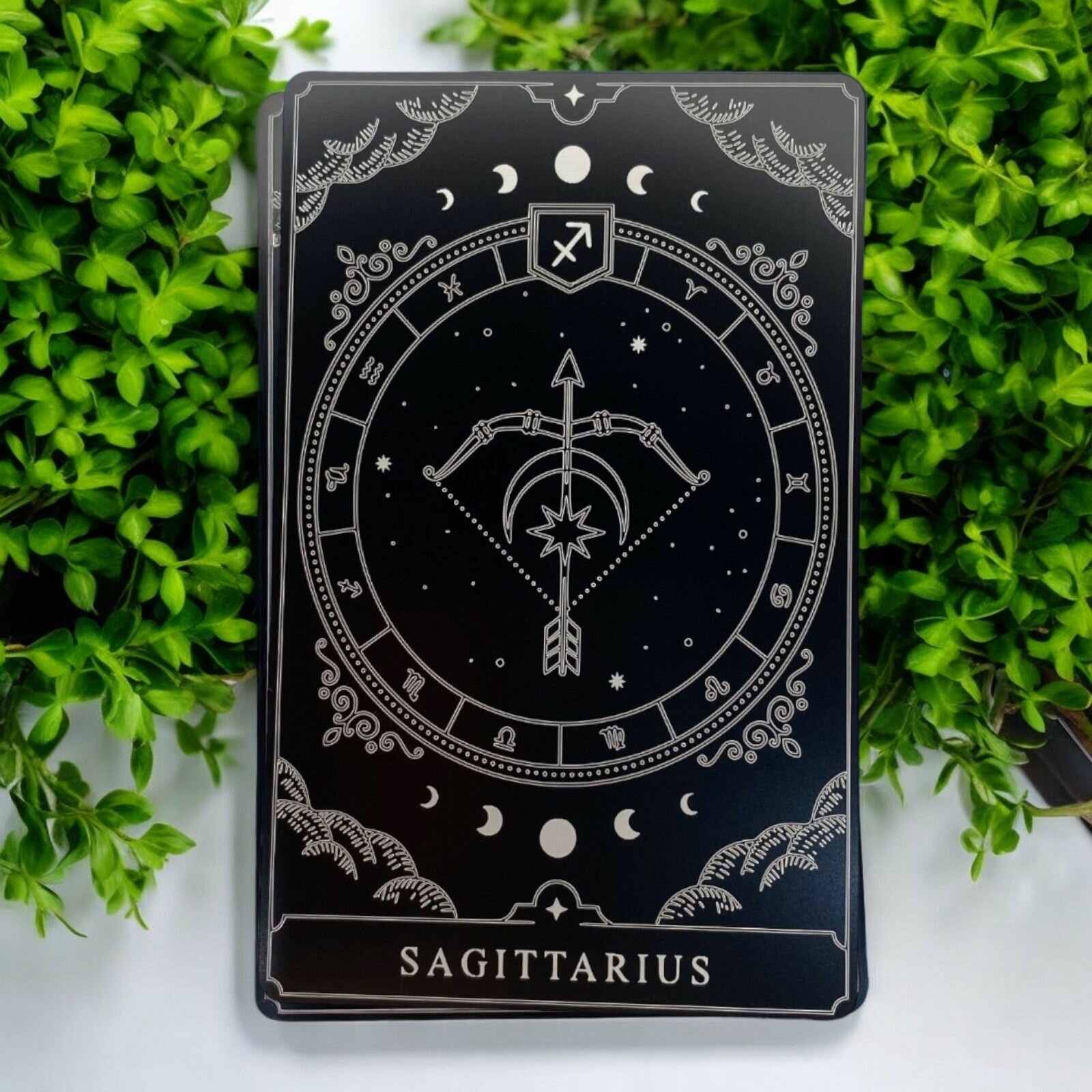 Металлическая карта талисман Стрелец