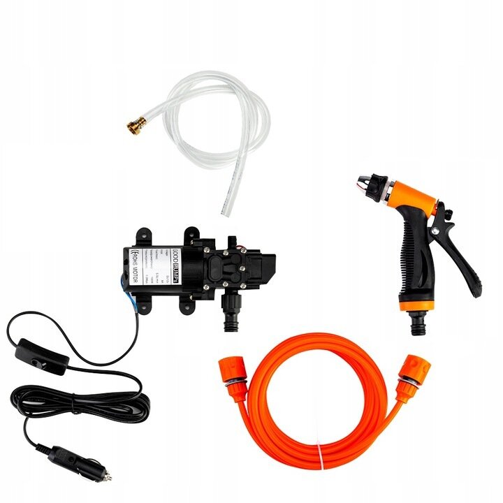 Автомобильный портативный пистолет высокого давления, набор шлангов для мойки, 12 В, Максимальный поток 4 л/мин