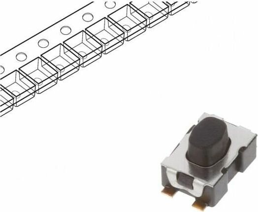 Микропереключатель C&K Y78B43224FP Микропереключатель TACT SPST-NO Пол: 2 0,05A/32ВDC SMT нет 3Н 1шт
