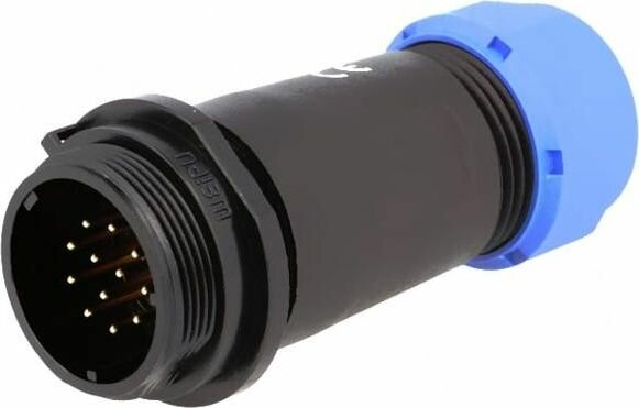 Вилка WEIPU SP2111/P12 II 1N Вилка SP21 "папа" PIN: 12 IP68 7-12мм пайка на провод 400В 1шт