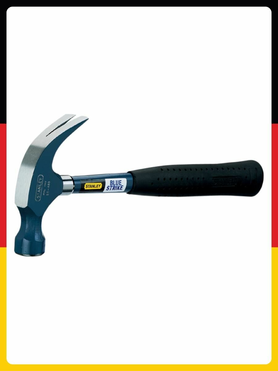 Молоток-гвоздодер Stanley Blue Strike 450г
